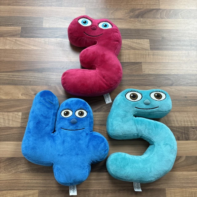 CBEEBIES NUMBERJACKS PLUSH toys 10-inch 3, 4 & 5 £157.99 - PicClick UK