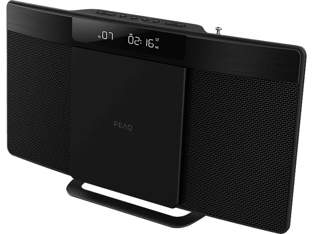 PEAQ PMS 220 SLIM Micro Hifi System mit DAB+/FM Tuner (Schwarz) EUR 85 ...