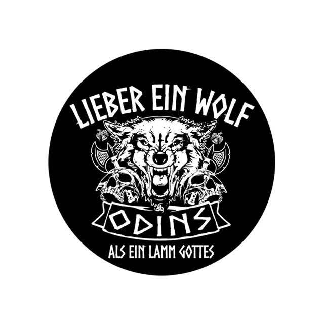 LIEBER EIN WOLF Odins als ein Lam Aufkleber Sticker Auto Magnet Vinyl ...