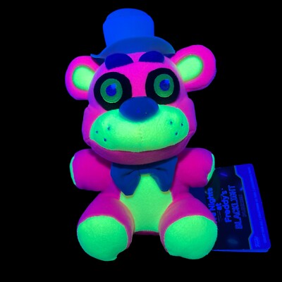 2017 FUNKO FIVE Nights At Freddy's Plush Blacklight Neon Freddy Pink 8 ...
