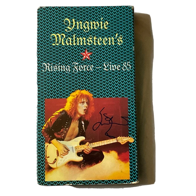 VHS - YNGWIE MALMSTEEN - Rising Force Live 1985 Very Good (VG) Signed ...