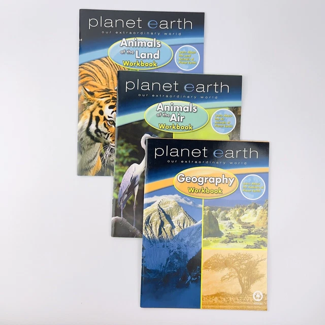 PLANET EARTH WORKBOOKS by BBC, Bundle / Lot of 3, Paperback, Animals ...