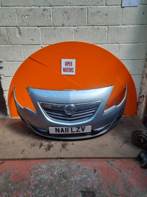 VAUXHALL MERIVA B Mk2 Pre Facelift Front Bumper And Grills Silver Lake ...