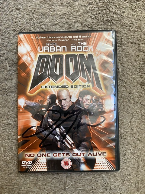 DOOM DVD SIGNED By Dwayne Johnson And Karl Urban Authentic £40.00 ...