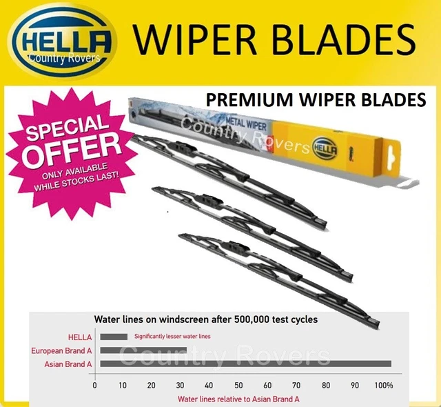 LAND ROVER DEFENDER 90 / 110 Windscreen Wiper Blade Set 13" Front ...