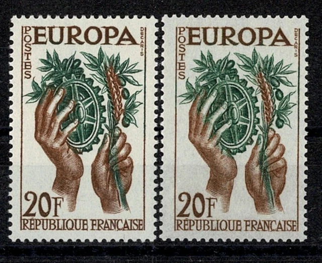 FRANCE STAMP TIMBRE 1122 " EUROPA DECARIS 20F VARIETE COULEUR " NEUFxx ...