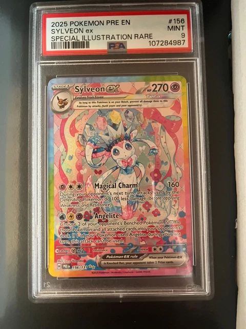 POKEMON SYLVEON EX Prismatic Evolutions - SIR 156/131 PSA Mint 9 £187. ...