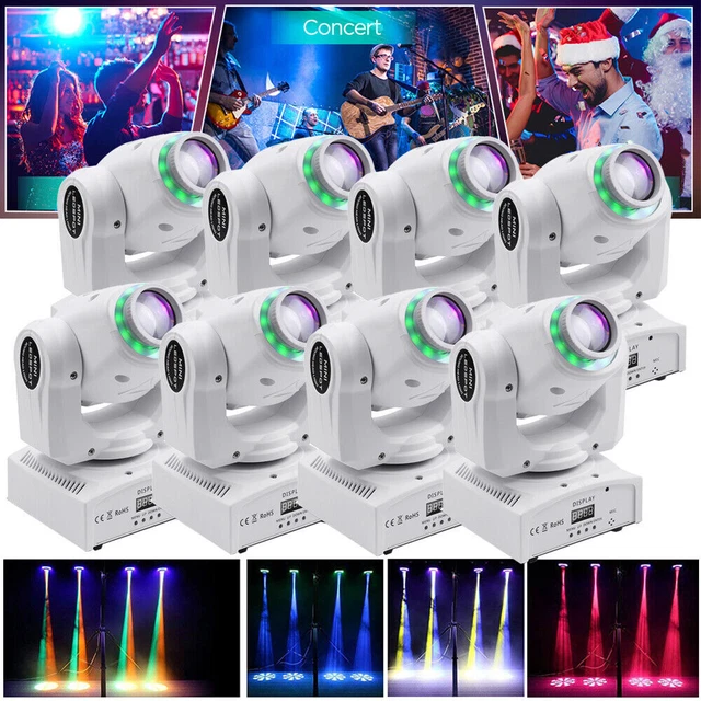 LUMIÈRE DE SCÈNE 120 W LED Moving Head RGBW Gobo DMX Disco DJ Spotlight ...
