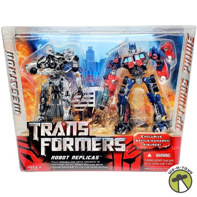 TRANSFORMERS ROBOT REPLICAS Megatron and Optimus Prime Action Figures ...