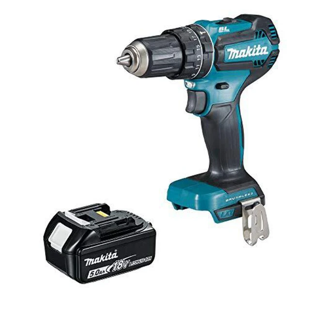 MAKITA DHP485Z 18V LXT BRUSHLESS Combi Drill 1 x 5Ah Battery BL1850B £ ...