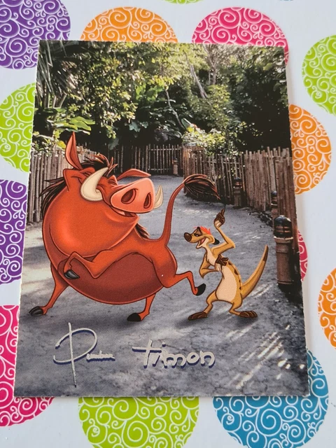 WALT DISNEY WORLD Signature Series #2 Pumbaa & Timon Collectable ...