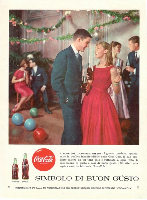 BOISSON COCA COLA Symbole De Bon Goût Publicité 1 Page 1958 Couleur EUR ...
