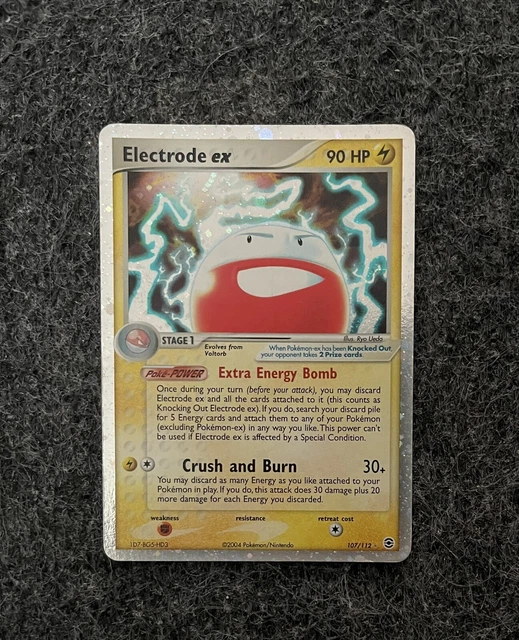 POKÉMON TCG - Electrode EX 107/112 Fire Red Leaf Green Pokemon Holo $25 ...