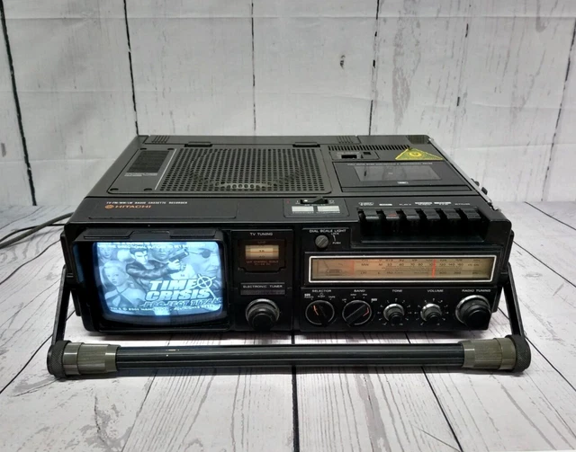 HITACHI TV RADIO Cassette Recorder All in one Model K-50L Vintage 1970s ...