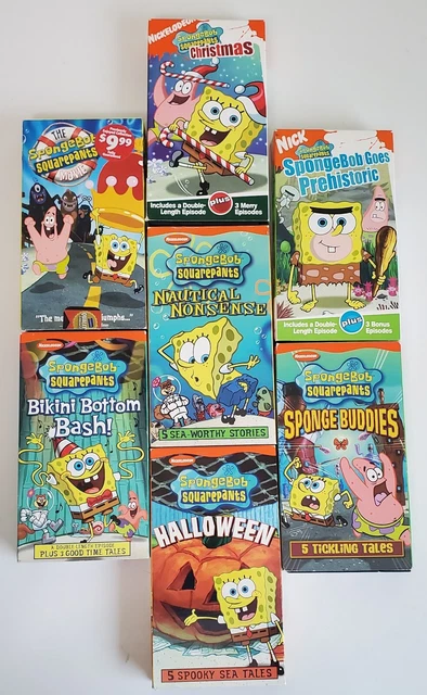 LOT OF 7 Nickelodeon SpongeBob SquarePants VHS Tapes EUR 37,43 ...