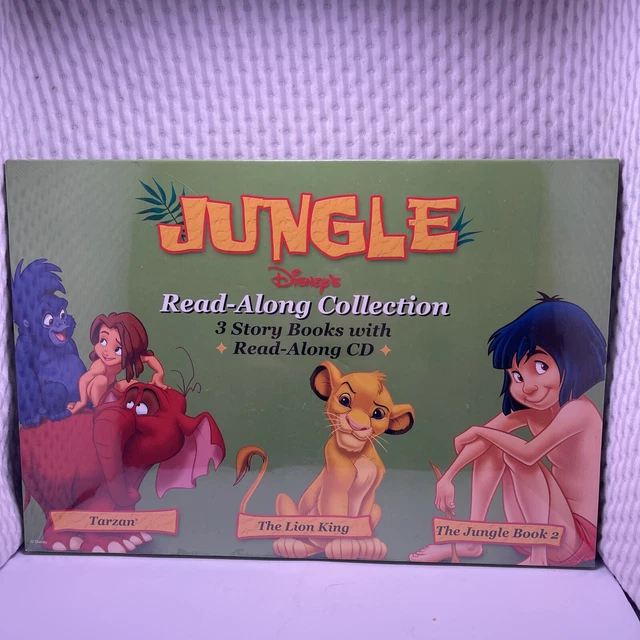 DISNEY JUNGLE READ - Along Collection Story Book With Cd. Tarzan Lion ...