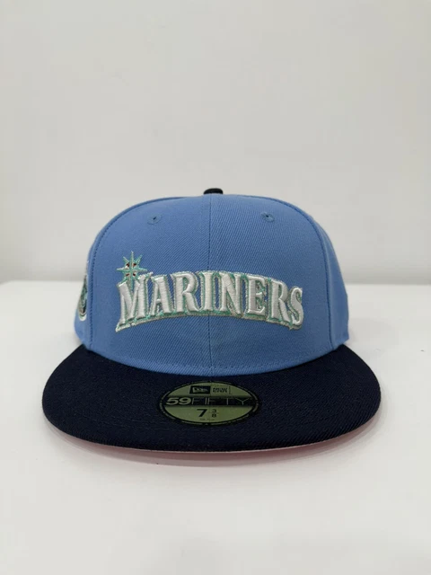 SEATTLE MARINERS NEW Era Hat Club 59Fifty MLB Pinky Fitted Cap Hat 7 3/ ...