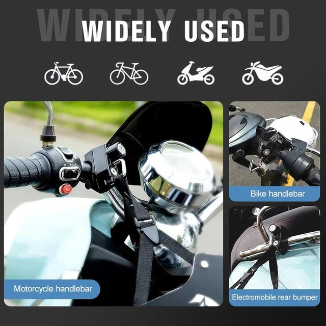 MOTORCYCLE UNIVERSAL HELMET Lock For 25mm Engine Crankcase Crash Bar ...