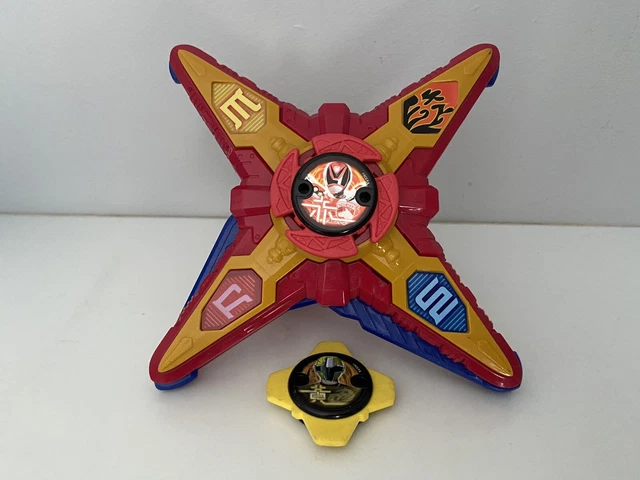 POWER RANGERS NINJA Steel Battle Morpher DX & 2 Power Star Discs Sound ...