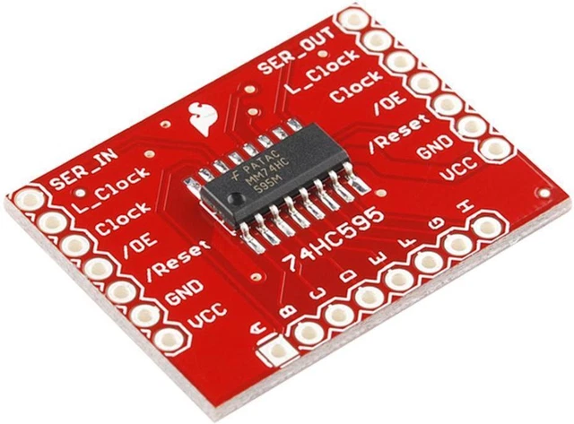 74HC595 SHIFT REGISTER Breakout Board - SPARKFUN ELECTRONICS EUR 11,95 ...