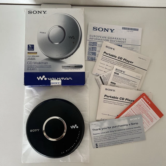SONY WALKMAN PERSONAL Portable CD Player D-EJ011 Skip Free Read ...