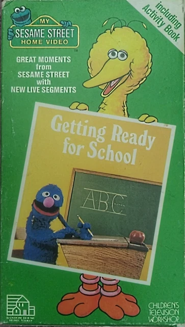 GETTING READY FOR School VHS Tape Childrens 1987 My Sesame Street Home ...