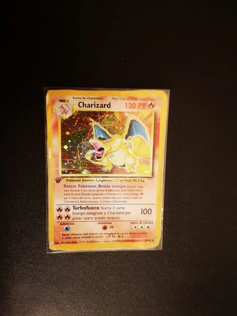 CARTA POKEMON CHARIZARD 1 edizione set base 4/102 EUR 1.900,00 ...