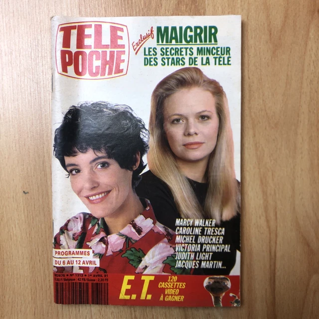 MAGAZINE TV TELE POCHE 1312/avril 1991-Marcy Walker/Caroline Tresca EUR ...