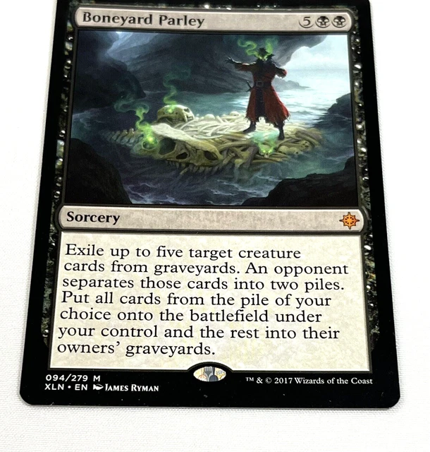 CARTE MYTHIQUE RÉGULIÈRE Magic the Gathering Boneyard Parley Ixalan 094 ...