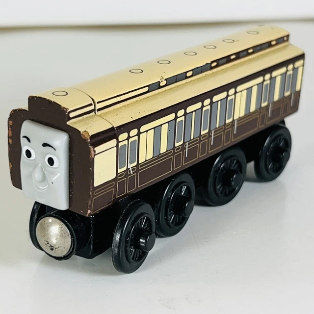 THOMAS THE TRAIN Old Slow Coach Wooden Railway Tank Engine Rare 2003 £ ...