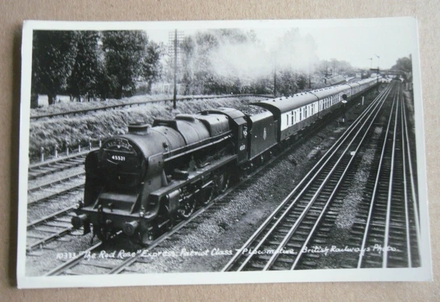 BRITISH RAILWAYS PHOTO - THE RED ROSE EXPRESS real photo - ( lot 12 ...