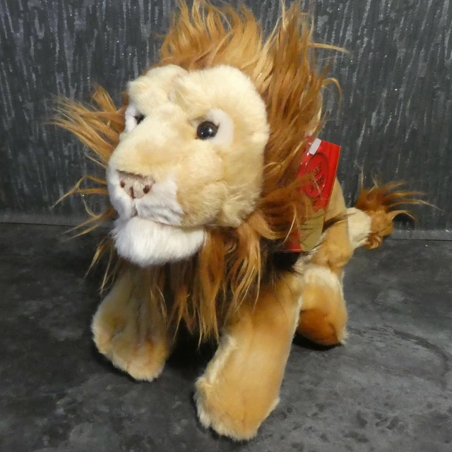 KEEL TOYS 33CM Laying Lion Soft Plush Toy Wildlife Animal £10.00 ...