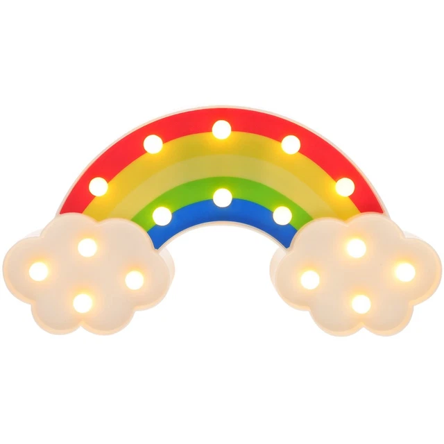 LED DESK LIGHT Bedroom Table Light Rainbow Lamp Decorative Atmosphere £ ...