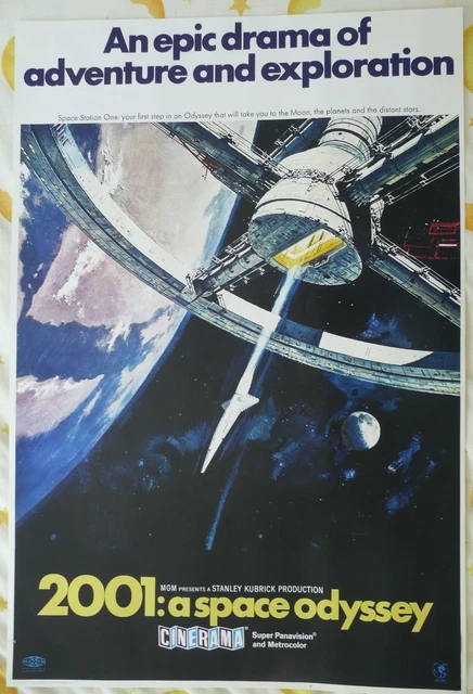 2001: A SPACE Odyssey Print of Original One Sheet Movie Poster Stanley ...