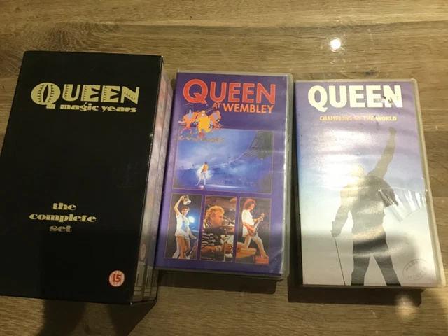 QUEEN - MAGIC Years - Vols 1/2/3 Complete Boxed Set + 2 OTHER QUEEN VHS ...