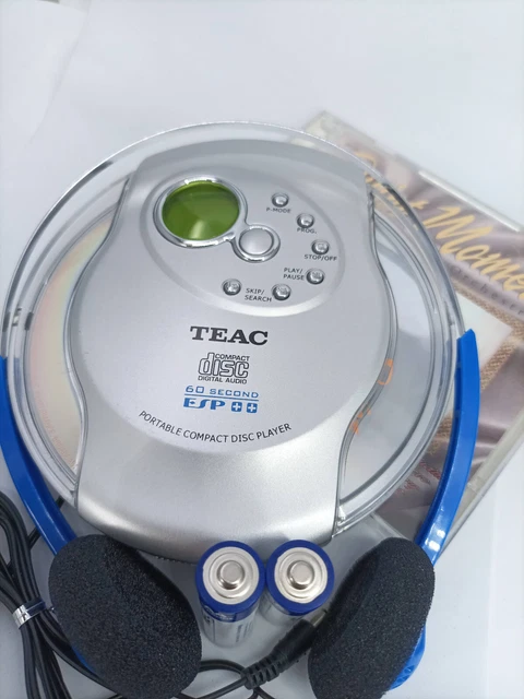 TEAC PD-P216S CD Compact Disc Walkman Discman Player Personal Stereo ...