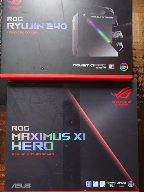 ASUS ROG MAXIMUS Xi Hero Motherboard Intel Z390 Bundle I9700k 32GB rog ...