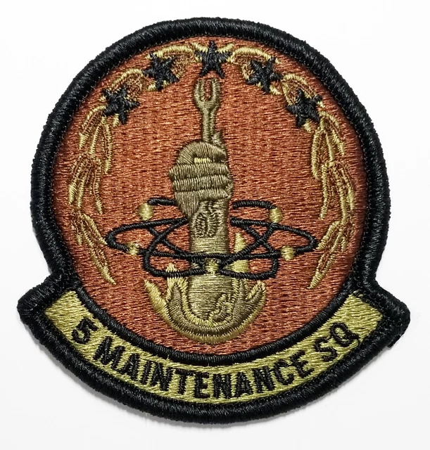 AIR FORCE 5TH Maintenance Squadron patch arrière crochet modéré EUR 9,83 - PicClick FR