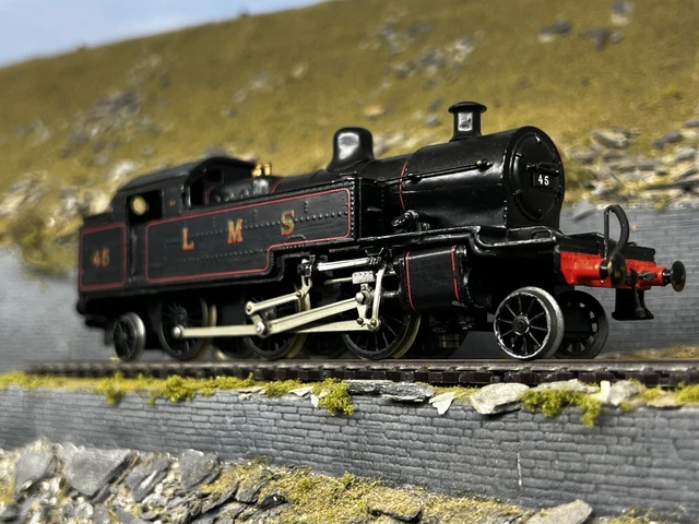 KIT BUILT LMS FOWLER 3MT CLASS 2-6-2T LOCO No 45 LMS Black Livery, OO ...