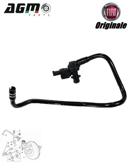 TUYAU FLEXIBLE SERVOFREIN Original Fiat Panda 500 Ypsilon 1,2 B 1,3 D ...