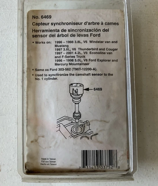 FORD CAMSHAFT SENSOR Synchronizer Tool SPX No. 6469 New In Package $24. ...