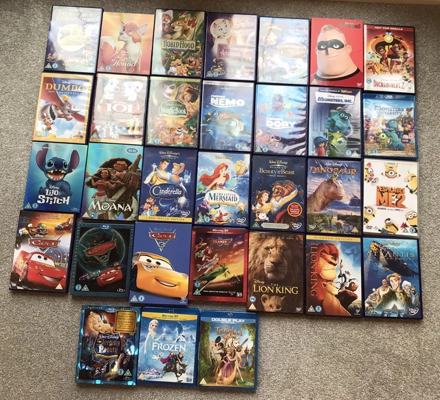 DISNEY CLASSIC FILMS Collection Job Lot Of 31 Dvd & Blu-Ray (9 Blu-Ray ...