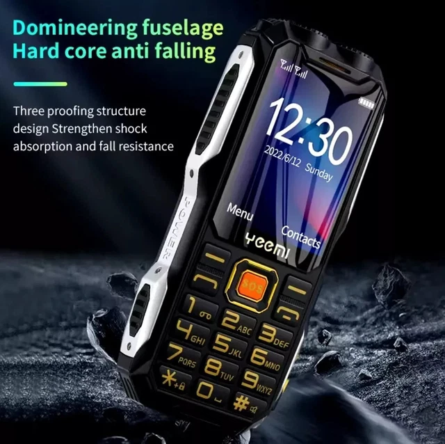 TÉLÉPHONE PORTABLE ROBUSTE Q8 101-2G écran HD 2.4 pouces Noir ...