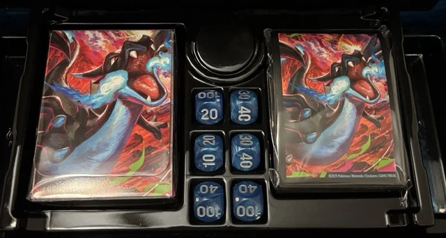 PHANTASMAL FLAMES MEGA Charizard X UPC Deck Box, Dice, & Sleeves $20.49 ...