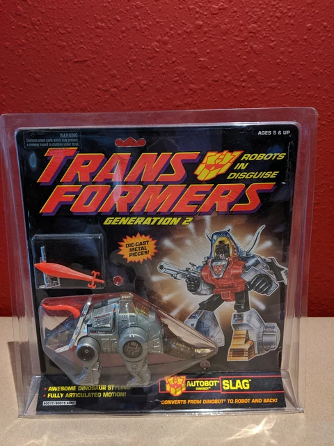 TRANSFORMERS G2 (GENERATION Two) Dinobot Slag (Rare Silver Version ...