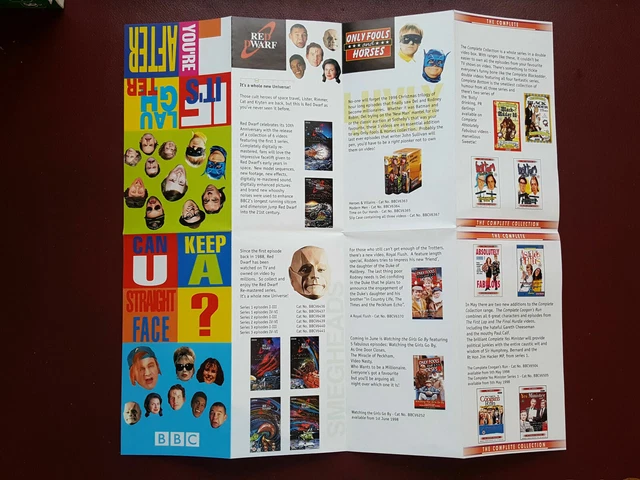 BBC COMEDY VHS Video's - Fold-out Catalogue / Leaflet #W147 £2.99 ...