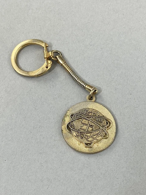 VINTAGE 1961 NEW York World’s Fair UNISPHERE Key Chain Ring United ...