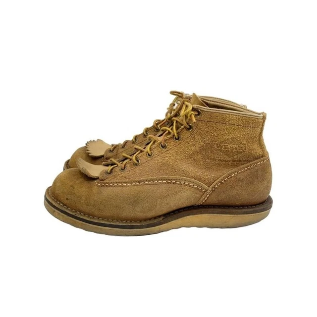 WESCO LACE-UP BOOTS Suede Leather Camel US 8.5E Height 14.5cm £507.73 ...