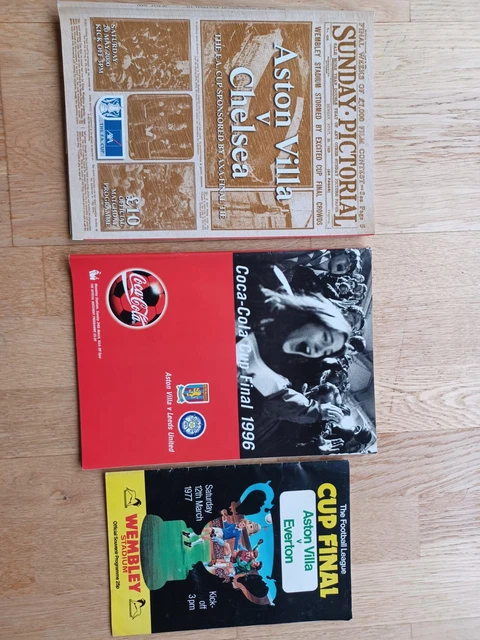 COLLECTION OF 700 Aston Villa programmes £1.17 - PicClick UK
