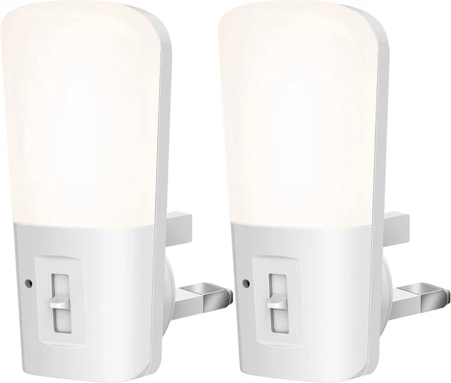PLUG IN NIGHT Lights, Brightness Adjustable, Light Sensor, Children ...